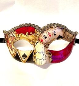 Casino Theme Petite Masquerade Mask - Masquerade Masks Australia